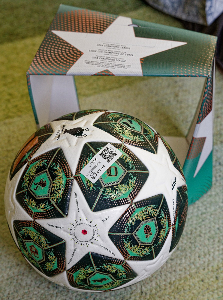 Футбольный мяч adidas HE3777, 5 размер, белый, синий купить c доставкой ...