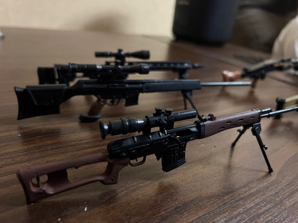 1 / 6 Мини-модель Пистолета-пулемета, Цветной, Пластик, Легко Собирается, Подходит Для 12 ...