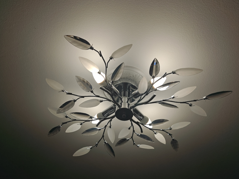 Lamplandia Люстра потолочная в спальню, L1852 SCROLL GOLD CLEAR, Е14 ...