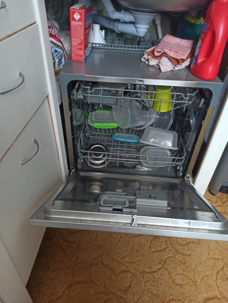 Weissgauff Посудомоечная машина настольная, компактная, TDW 4006 D (Модификация 2025 г.), З года ...