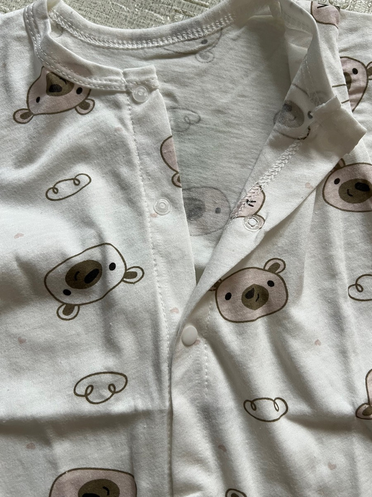 Кардиган для малышей Девочки, Мальчики BCATON, размер 66 Хлопок Анималистический средне-серый ...