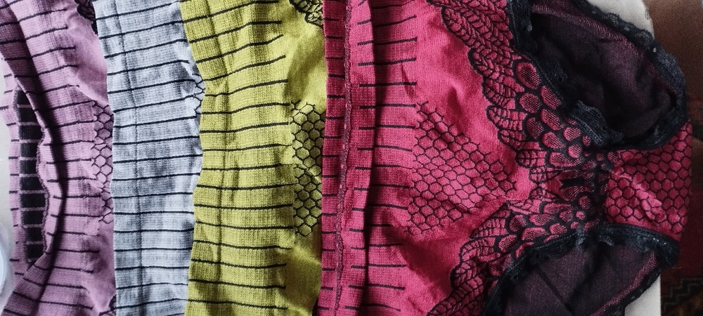 Комплект трусов Женский брифы Breathable Хлопок разноцветный размер 48 Кружево Китай