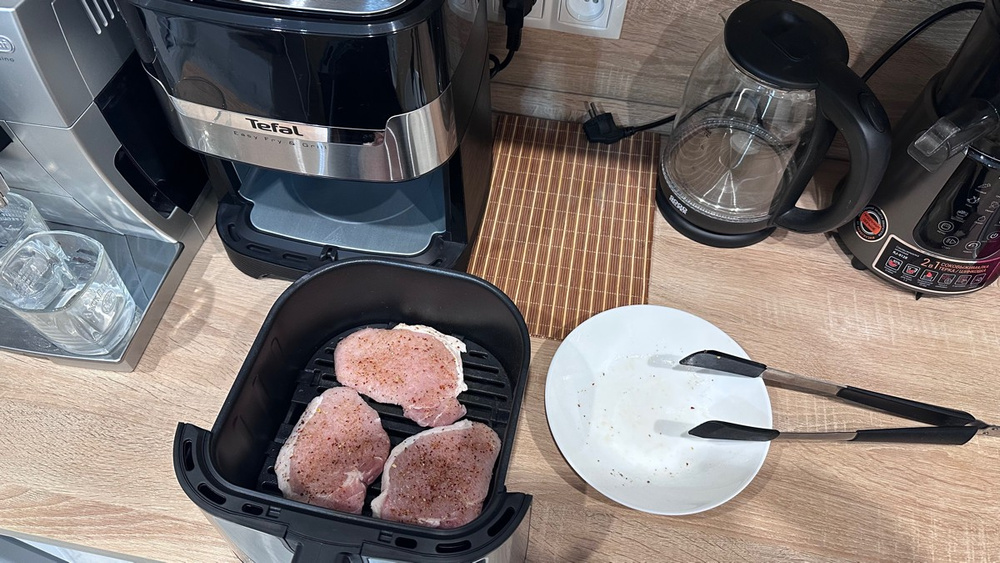 Аэрогриль Tefal Dual Easy Fry & Grill EY905D10 купить на OZON по низкой ...