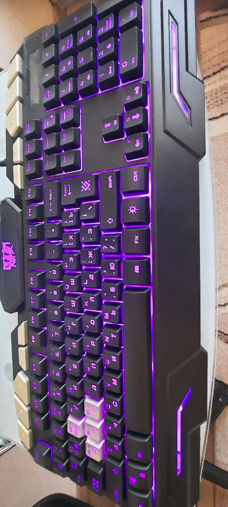 Defender игровая клавиатура мембранная проводная Doom Keeper (Full-size ...