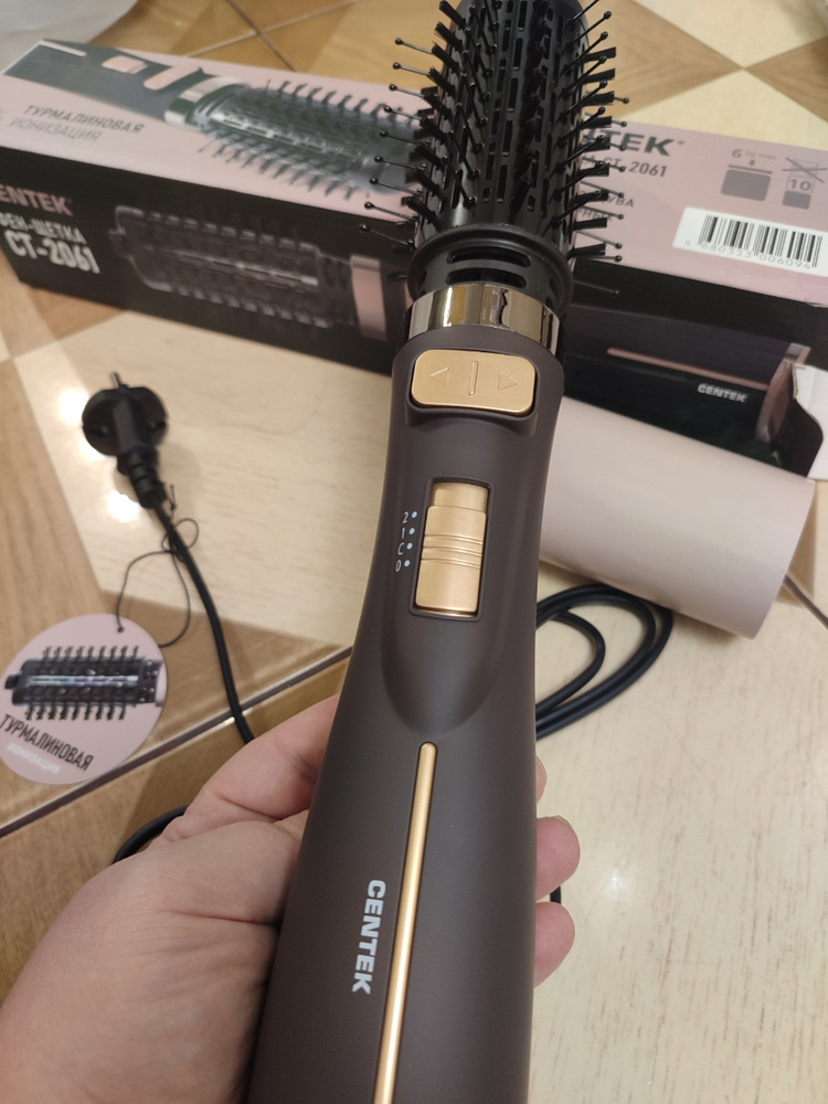 Фен щетка для волос CENTEK CT-2059 профессиональная укладка и расчесывание купить на OZON по ...