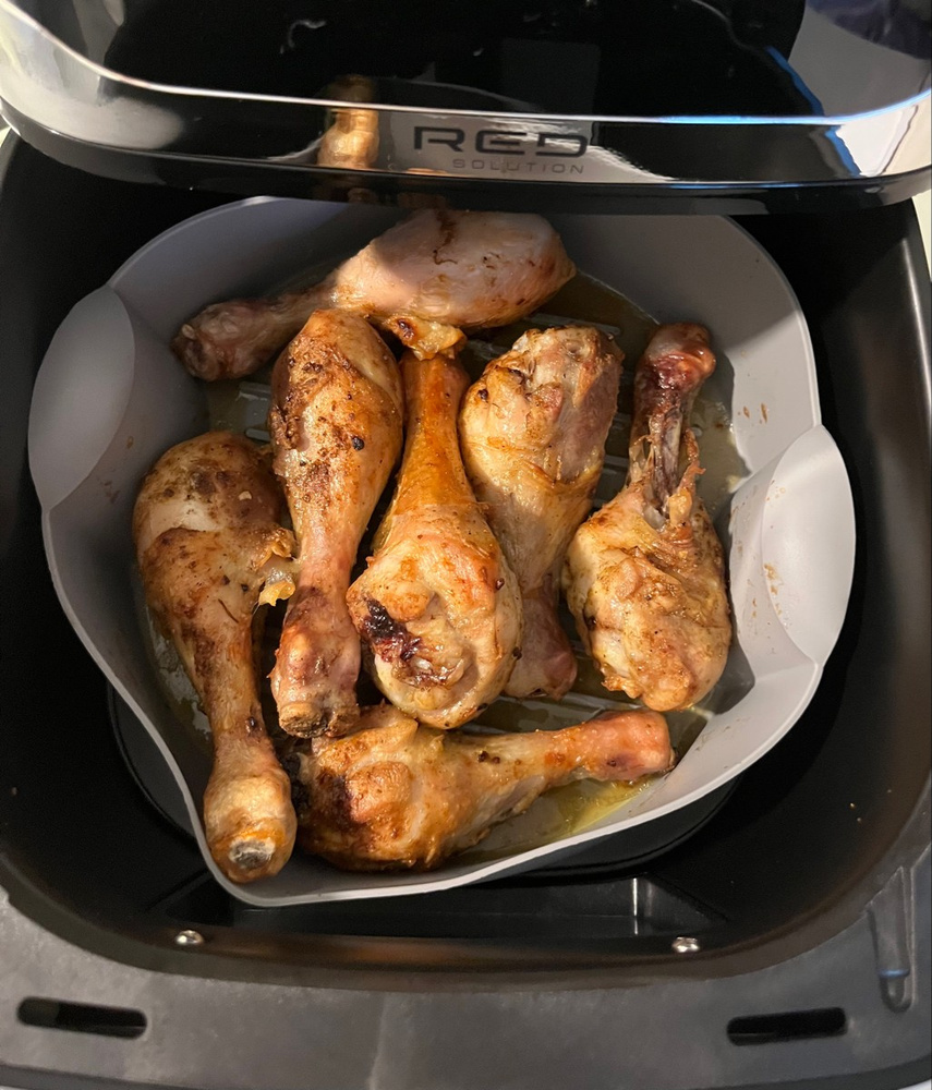 Аэрогриль электрический 3 в 1 RED SOLUTION COLORSENSE W260, аэрофритюрница 6 литров, 2 тэна ...