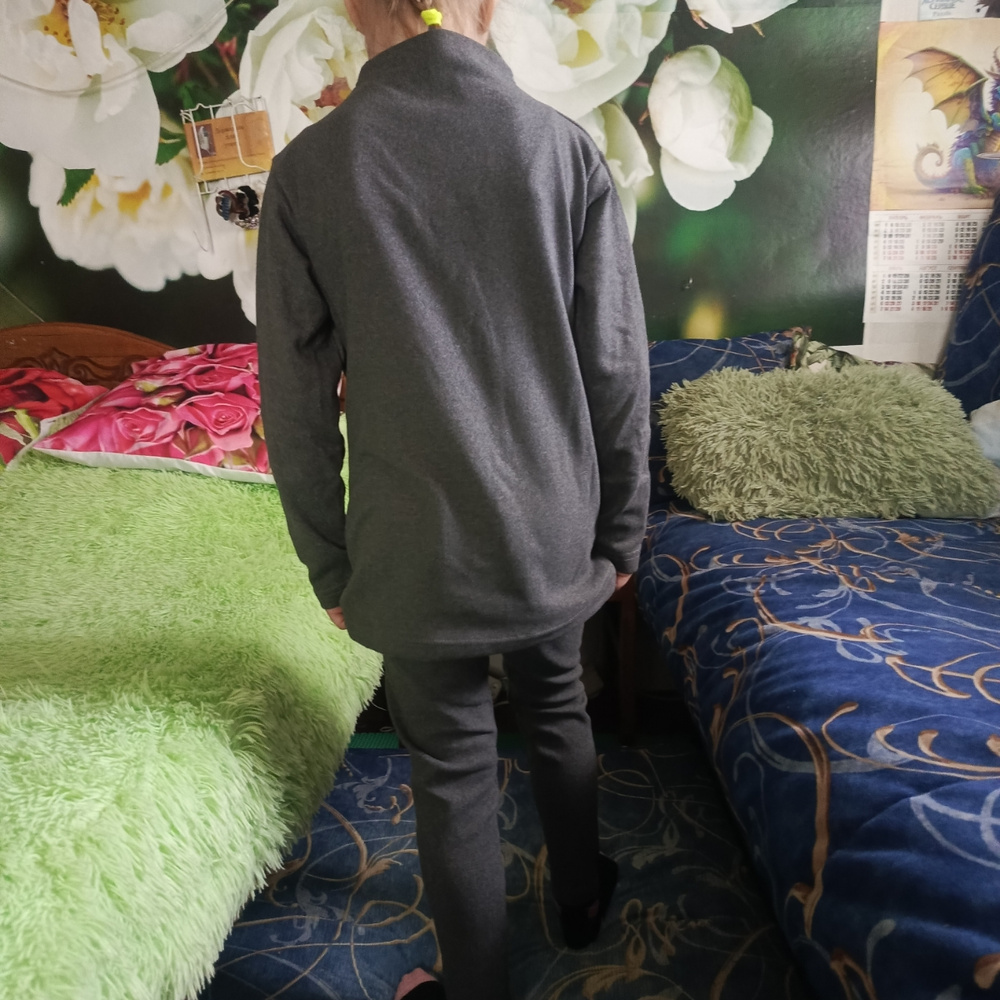 Комплект термобелья Девочки CHAOPAI, размер 122, 128 На любой сезон Полиэстер, Лавсан пурпурный ...