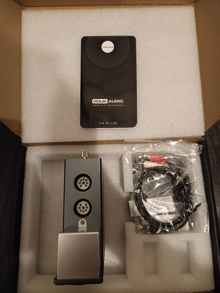 Douk Audio T4 PLUS JAN5725 Ламповый фонокорректор для проигрывателей MM ...