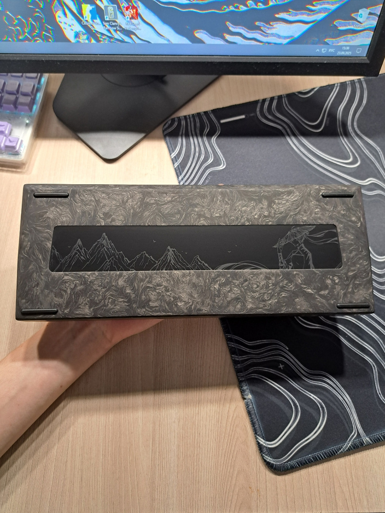 WLMOUSE YING 75 Клавиатура из кованого углеродного волокна, Shadow Switch (TTC), Белая купить на ...