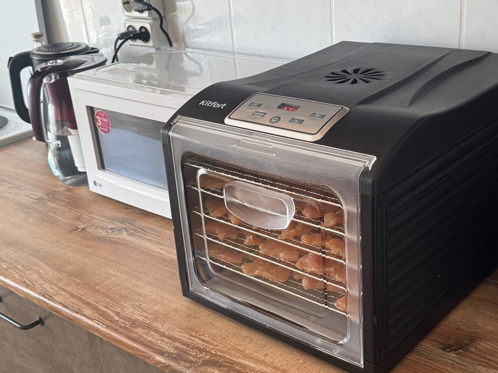 Kitfort КТ-1906 Сушилка для овощей и фруктов, черная купить на OZON по низкой цене (148416938)