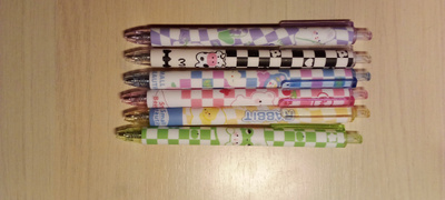 Набор ручек Роллер, толщина линии: 0.1 мм, цвет: Черный, 6 шт. купить ...