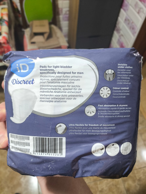 Урологические прокладки для мужчин iD Discreet for men Extra plus 10 шт ...