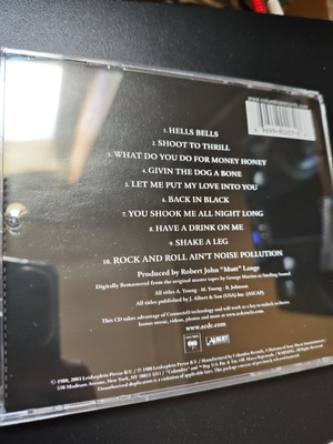 CD AC/DC Back In Black CD запечатанный совершенно новый альбом купить ...
