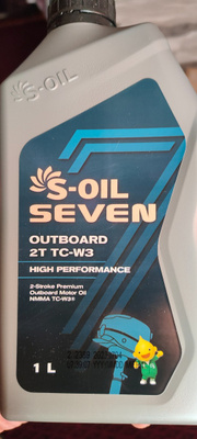 Масло моторное S-OIL SEVEN OUTBOARD 2T TC-W3 Минеральное 4 л E107735 ...