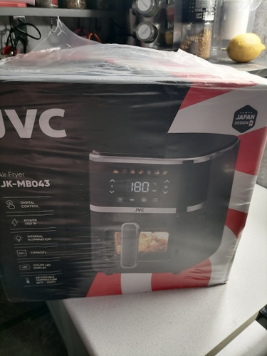 Аэрогриль JVC 5,5 литров с ЦВЕТНЫМ дисплеем JK-MB043, 7 автопрограмм, таймер 60 минут, подсветка ...