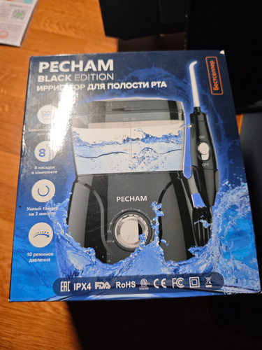 Ирригатор для полости рта стационарный PECHAM Professional PC-070, черный медицинский семейный ...