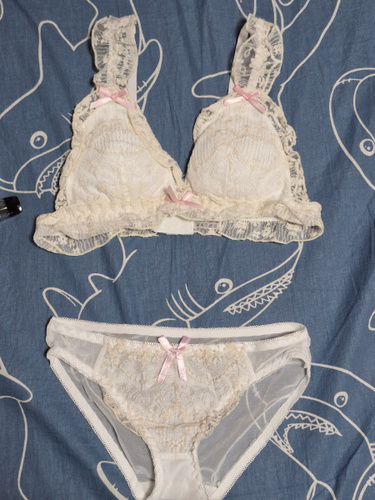 Комплект белья Женский SYJWY белый, черный Пряжка, Эластичная бралетт Политекс Пряжки, Погоны ...