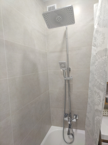 Душевая система с тропическим душем и смесителем Frap F2471 купить на OZON по низкой цене ...