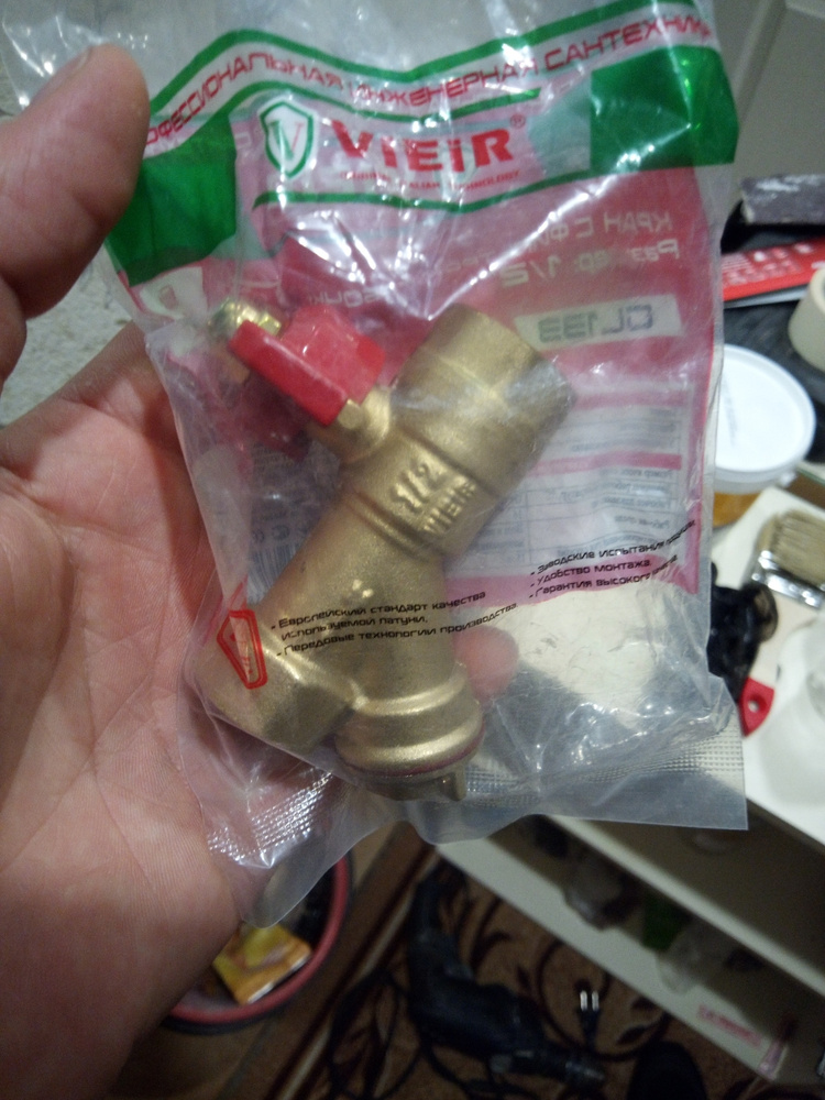 Кран с фильтром 1/2 БАБОЧКА ViEiR купить на OZON по низкой цене (1710689066)