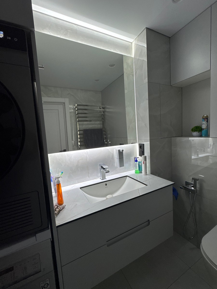 Зеркало для ванной Alias "KV_6000" прямоугольное, 120 см х 100 см ...