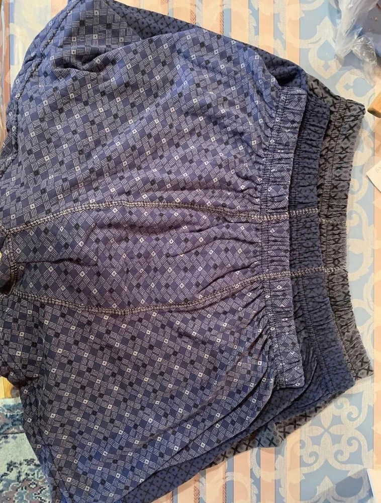 Комплект трусов Мужской RUSCOTTON Хлопок черный, зеленый, размер 54 Средняя Россия Повседневный ...