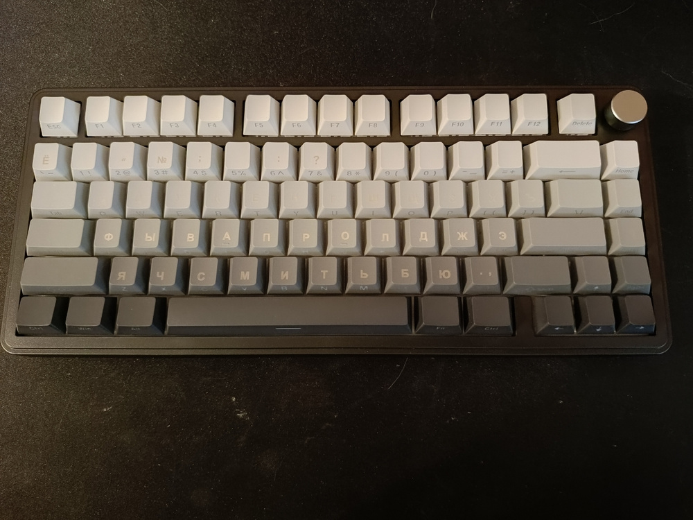 Клавиатура игровая Attack Shark M86 Cheese White RGB (RUS), беспроводная, 80 кнопок, HotSwap ...