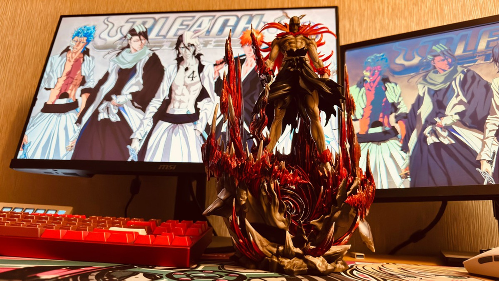 Bleach аниме-блич фигурки/ичиго куросаки-Бычья голова/ UPCLOUD-32см купить на OZON по низкой ...