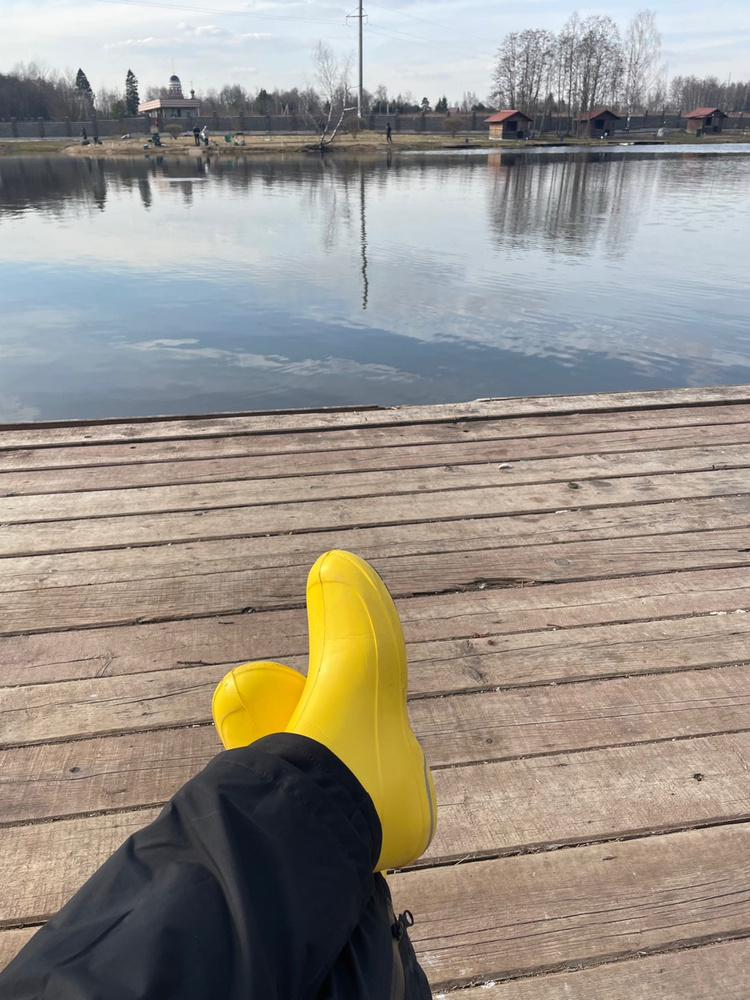 Сапоги резиновые Женский Nordman 5 черный EVA Россия Без застёжки Демисезон Рельефный рисунок ...