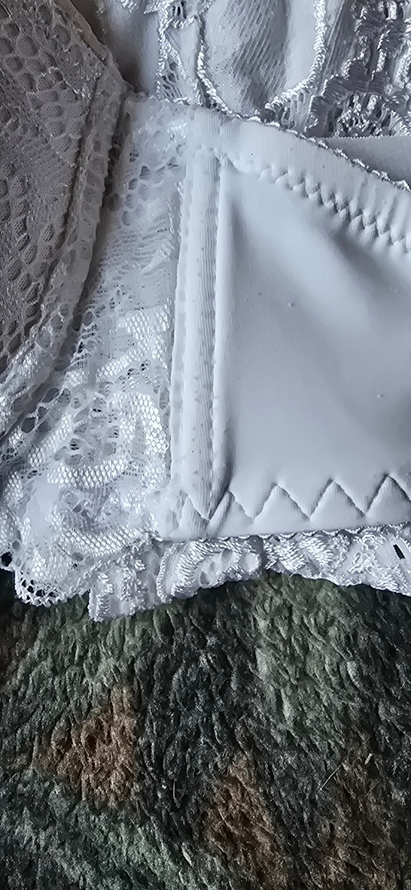 Комплект белья Женский Intimento бежевый, прозрачный Крючки классическая чашка Кружево Кружево ...