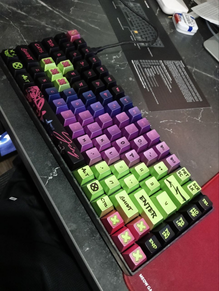 WLMOUSE YING 75 Клавиатура из кованого углеродного волокна, Shadow Switch (TTC), Белая купить на ...