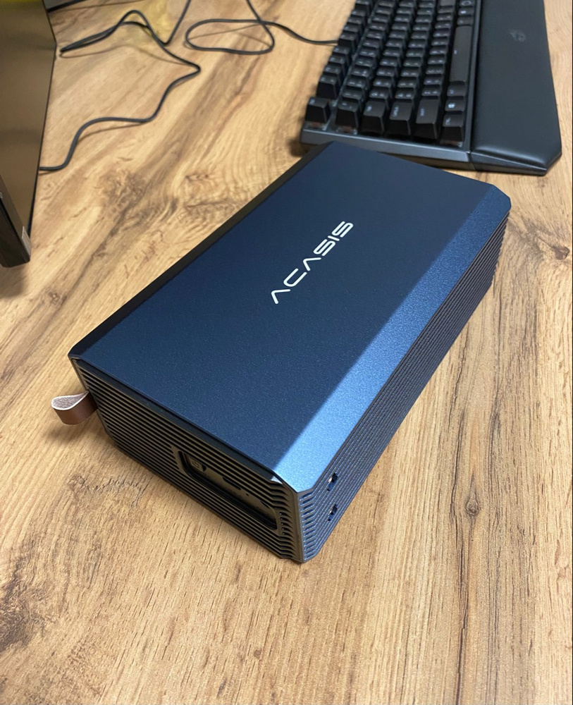 Корпус для жесткого диска Acasis EC-7352 USB-C с двумя отсеками 2,5 / 3,5 дюйма SATA HDD, SSD с ...