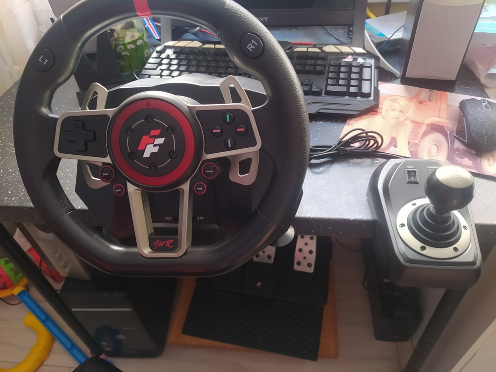 Игровой руль FLASHFIRE IMOLA F107 Force Feedback 900 купить на OZON по низкой цене (1432963037)