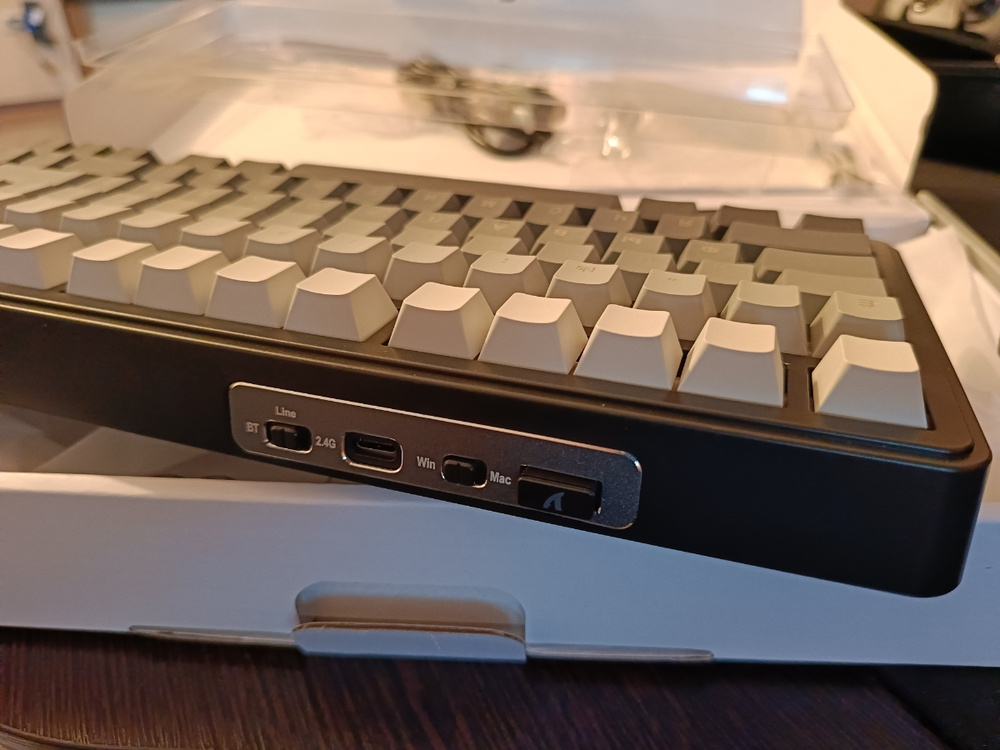 Клавиатура игровая Attack Shark M86 Cheese White RGB (RUS), беспроводная, 80 кнопок, HotSwap ...