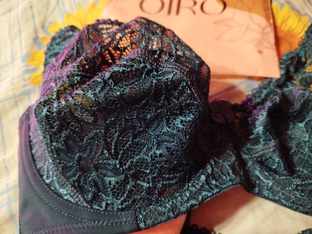 Бюстгальтер Женский OIRO мягкая чашка на каркасе, на косточках, размер 80C фиолетовый Полиамид ...