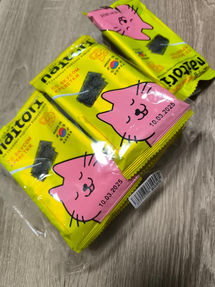 9891 отзыв на Чипсы нори NAITORI со вкусом терияки низкокалорийные ...