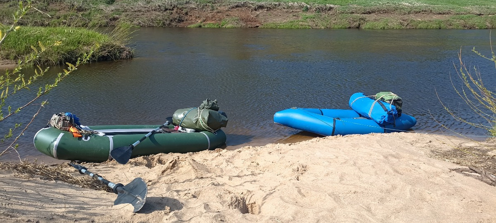 Пакрафт лодка для рыбалки Тунгус 2 Двухсекционный купить на OZON по ...