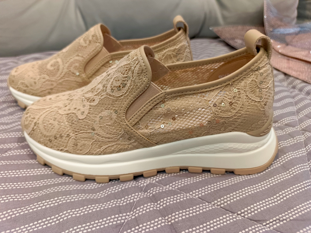 Кроссовки Женский PINkote Замша натуральная, размер 39 7 Лето Шнурки купить c доставкой на OZON ...