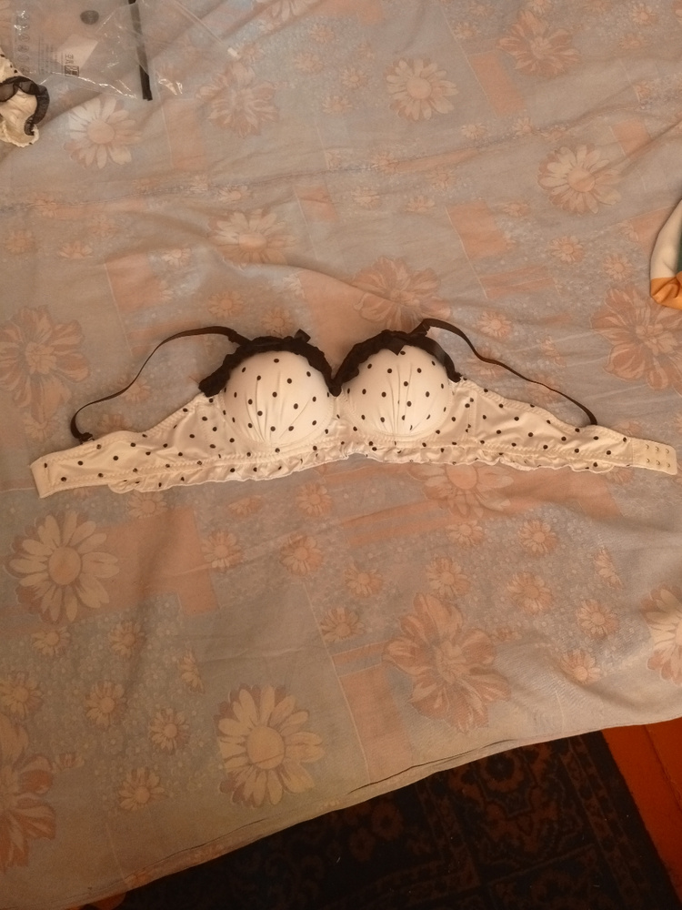 Комплект белья Женский SYJWY белый, черный Пряжка, Эластичная бралетт Политекс Пряжки, Погоны ...