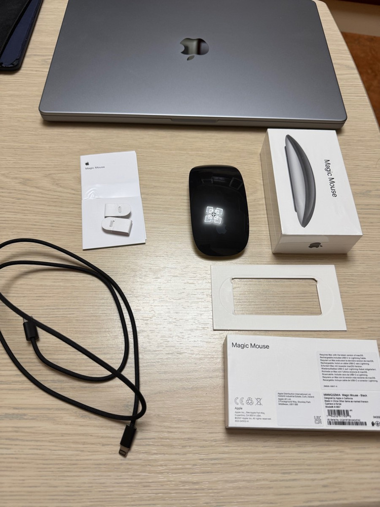 Мышь беспроводная Apple беспроводная magic mouse 3 , черный,Apple magic ...