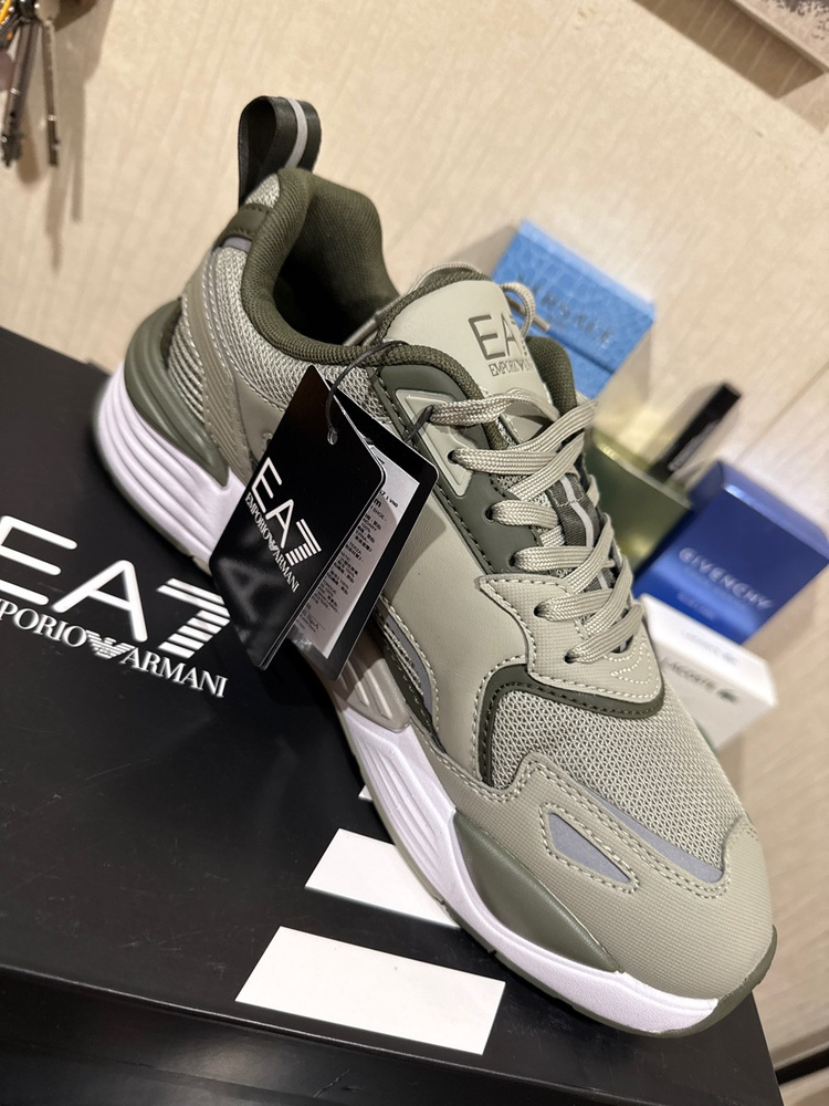 Кеды Мужской, Женский EA7 Полиуретан, Полиэстер, размер 38 На любой сезон Шнурки купить c ...