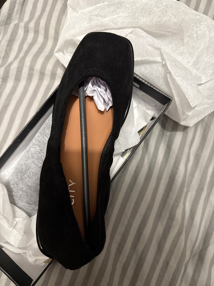 Балетки Женский JOYCITY Искусственная кожа, размер 36 6 Россия на резинке Квадратный нос, Легкая ...