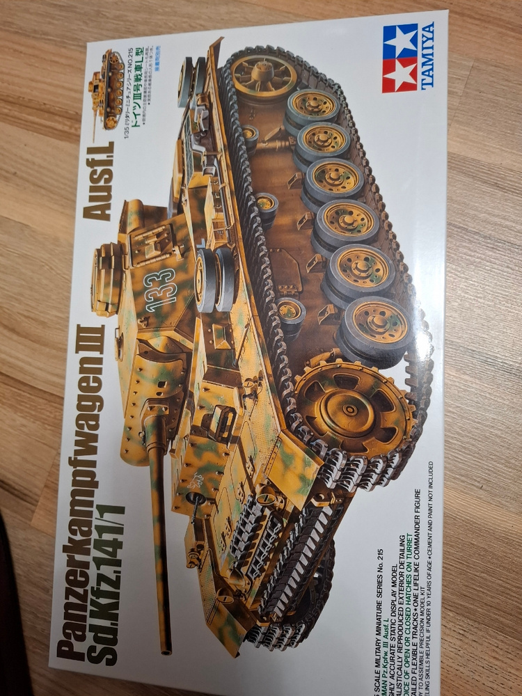 Tamiya 35215 1/35 Model Tank Kit German PzKpfw Panzer III Ausf. L Sd ...