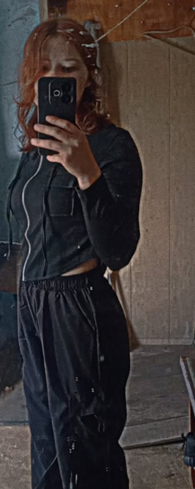 Топ Женский SYJWY коричневый, размер 46 Полиэстер Длинный Повседневный Китай Молния Логотип ...