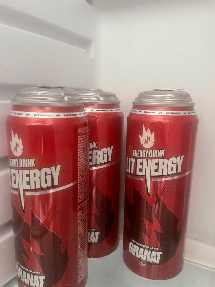 Энергетикий напиток LIT ENERGY в банках 450мл со вкусом Cola / Кола 12 ...