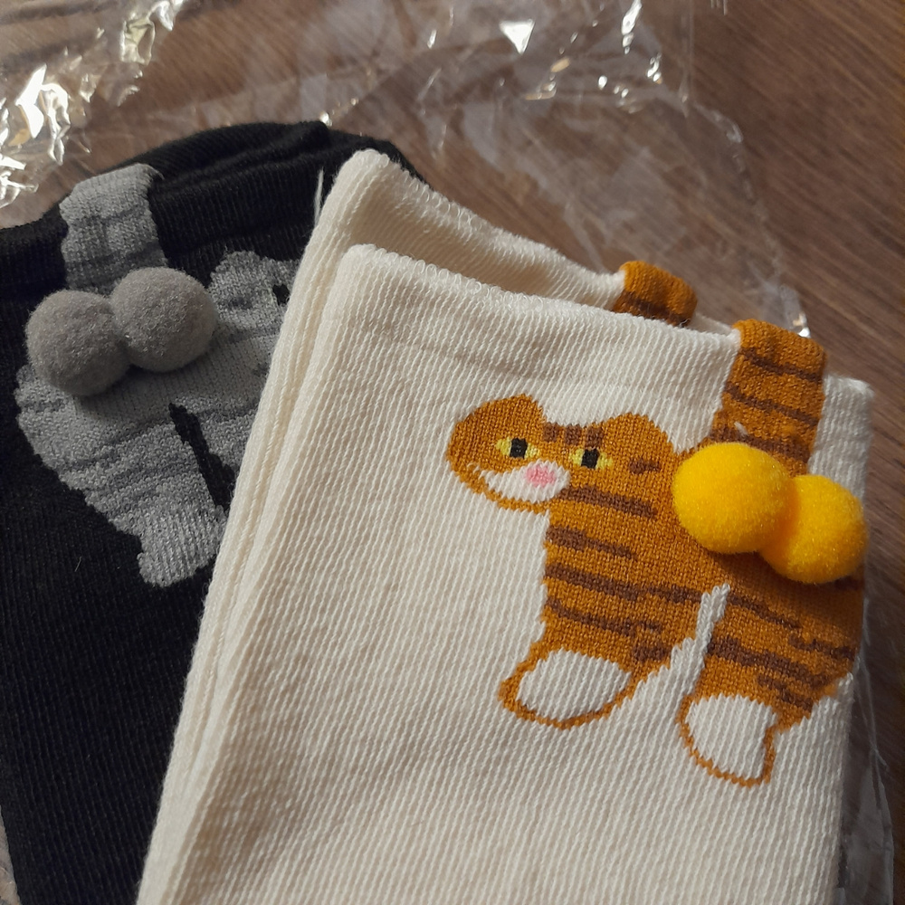 Носки Женский, размер универсальный На любой сезон бежевый Китай купить ...