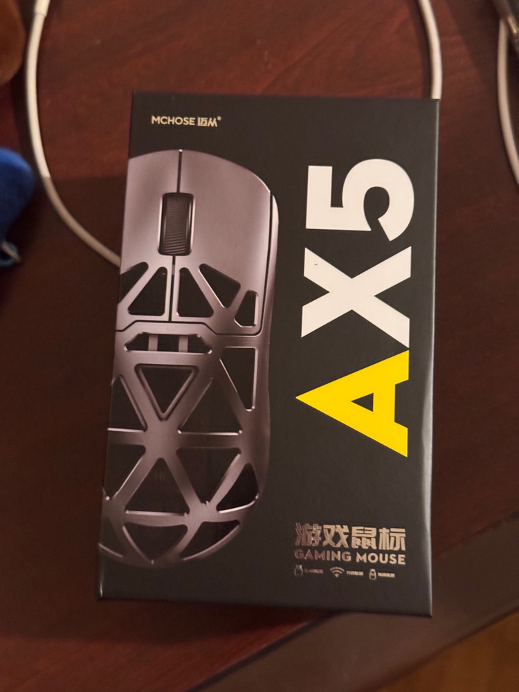 Игровая мышь беспроводная MCHOSE беспроводная AX5 , белый, черный,ax5 V2 купить c доставкой на ...