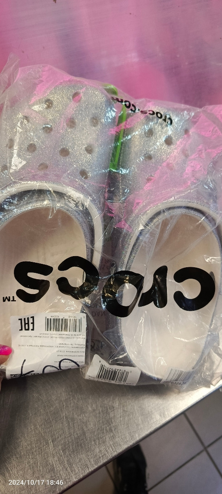 Сабо Женский Crocs Термопластик (TPU), размер 36, 37 Закрытый нос ...