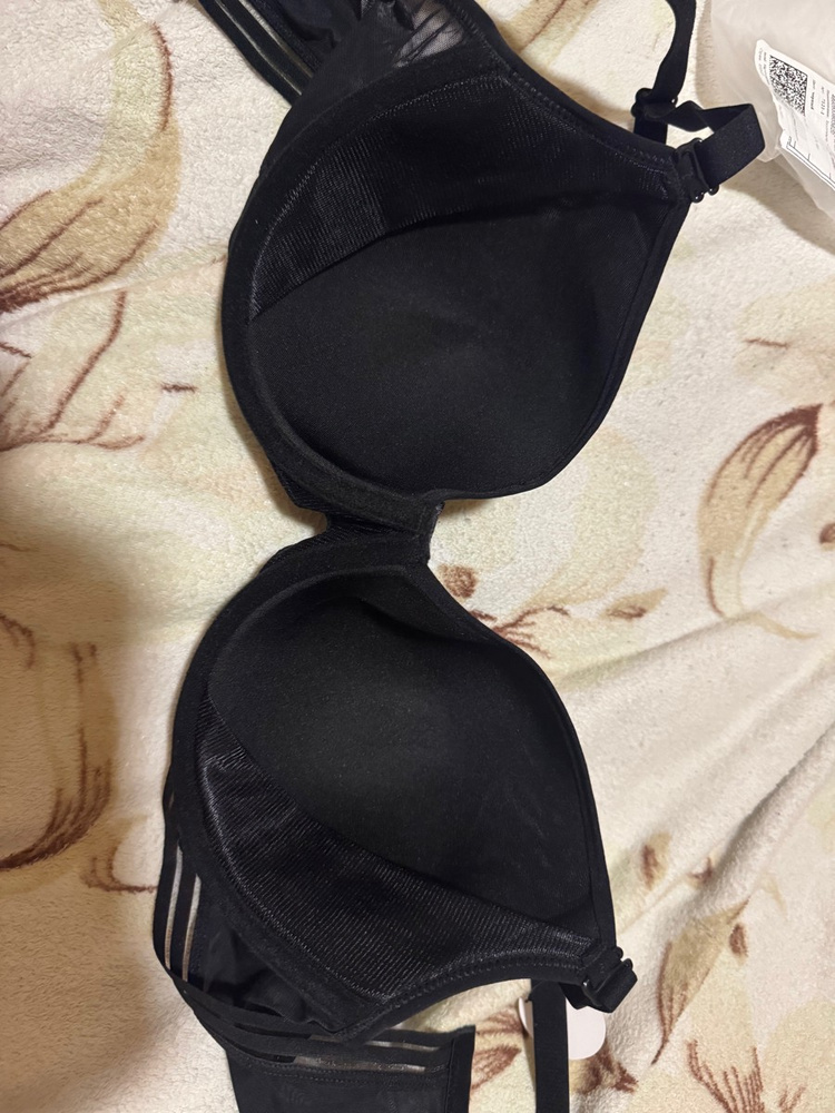 Бюстгальтер Женский DALSONG спейсер, размер 80D черный матовый Полиуретан Повседневный Китай ...