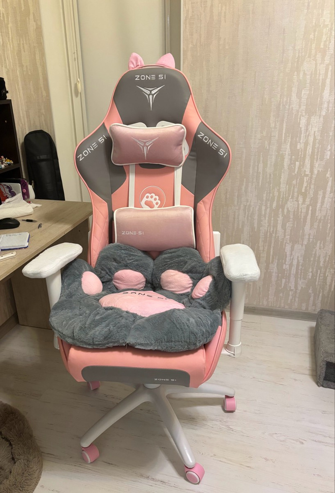 Кресло компьютерное игровое ZONE 51 KITTY MEOW Edition Grey купить на ...