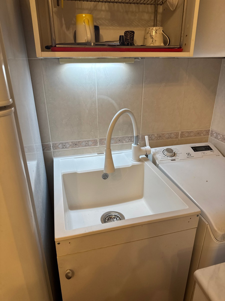 Кухонная мойка 60х50 см Paulmark FLUGEN 50-600 арт. PM216050-BE, с ...